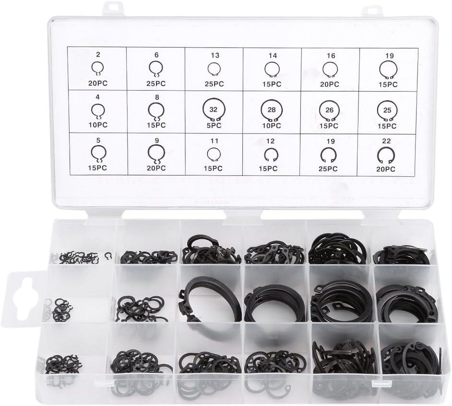 Snap Ring Assortment With Plastic Storage Case, High Temperature ...