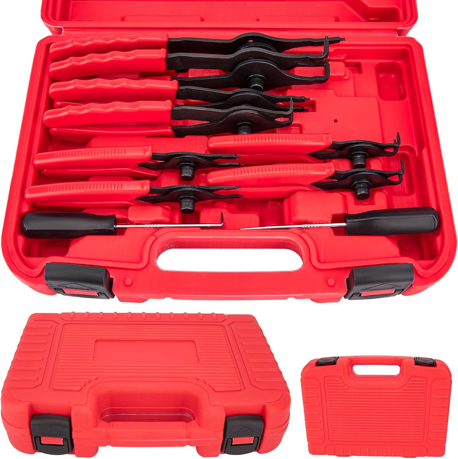 Snap Ring Plier Set Long Reach Snap Ring Plier Set Heavy Duty With Case ...