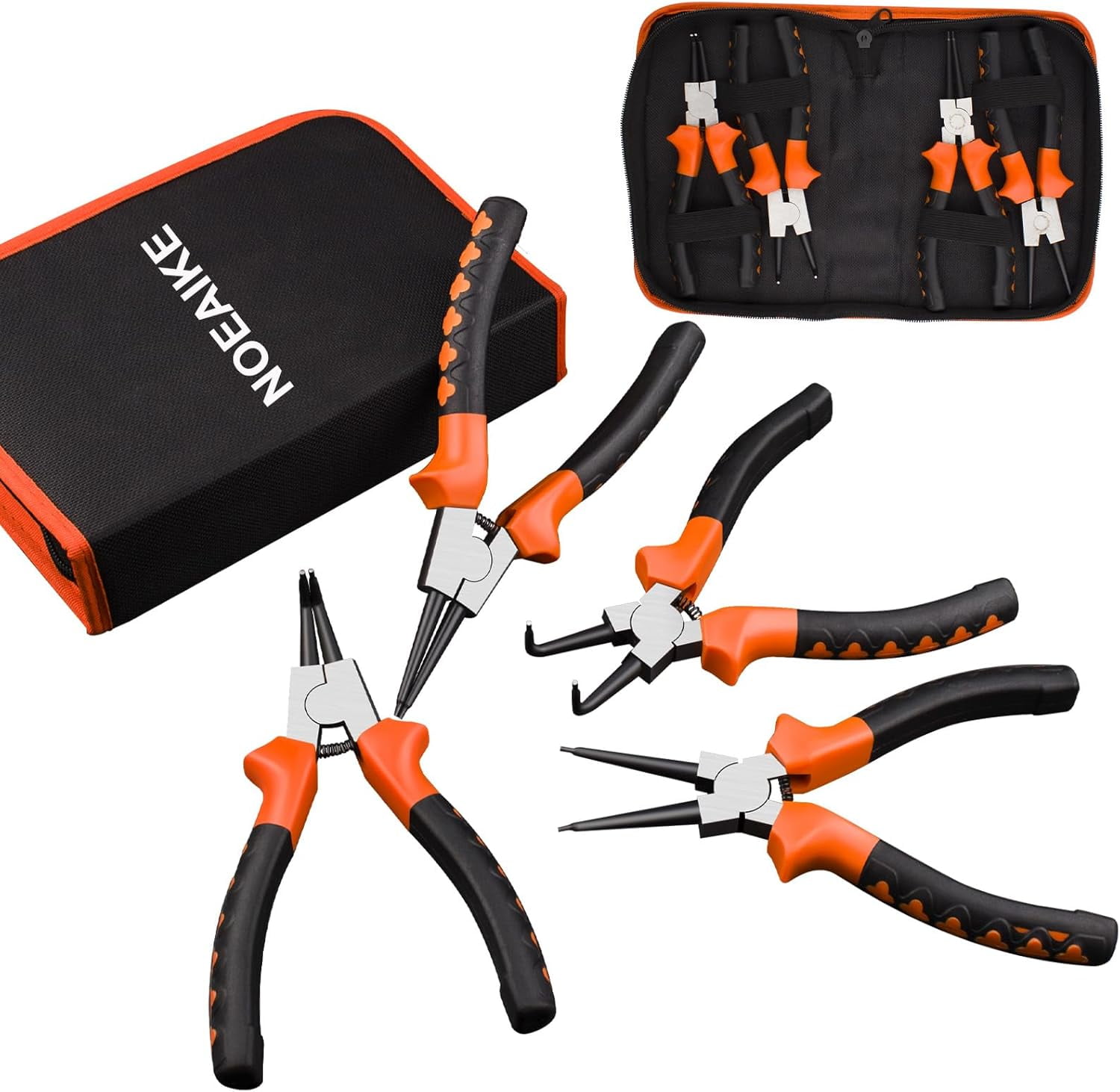 Snap Ring Pliers,4-Pack 7 Inch Heavy Duty Internal&External Circlip ...