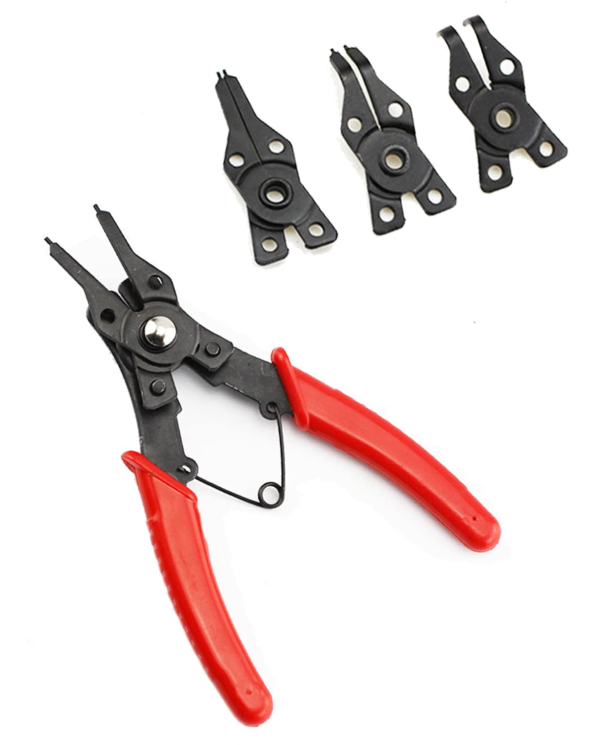 Snap Ring Pliers, Hosrnovo 4 In 1 C Clips Removal Retaining Set for ...