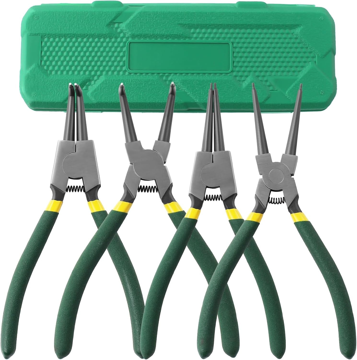 Snap Ring Pliers Set, 4pcs Circlip Pliers - 7'' Internal/External C ...