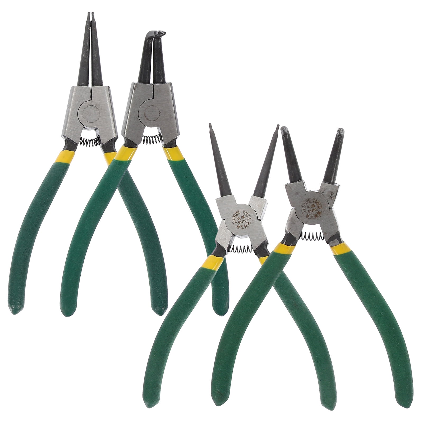 Snap Ring Pliers Set Heavy Duty Spring Loaded Bent Jaw Rings Snap-ring Kit Precision - Walmart.com
