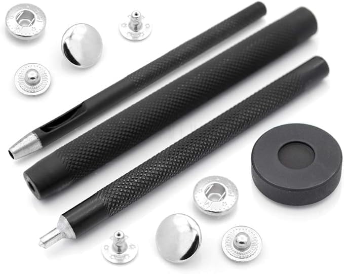 Snap Setter Fastener Kit Button Fixing Tool S-Spring Socket Popper ...