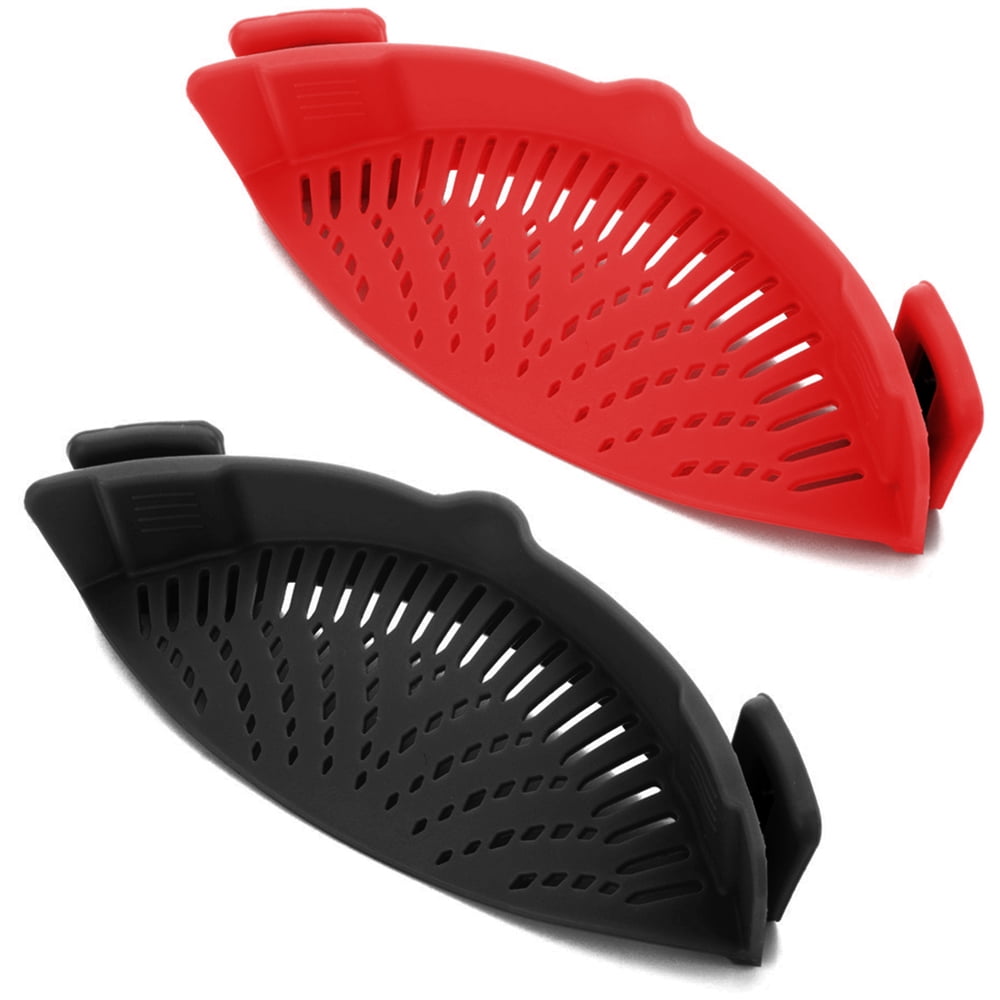 Snap Strainer, DaKuan 2 Packs of Plastic Hands-Free Clip-on Heat ...