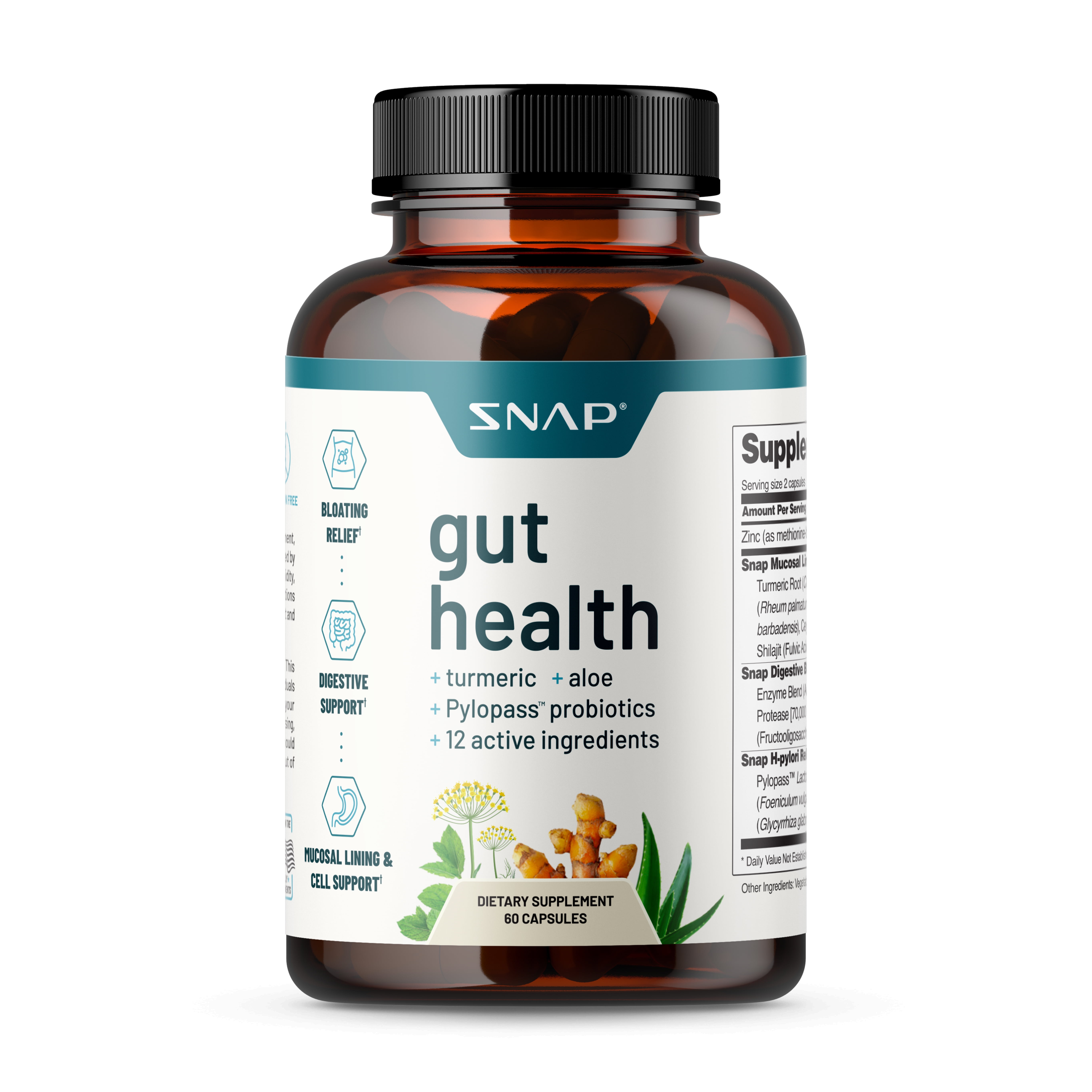 Snap Supplements Gut Health, Prebiotics and Probiotics for Digestive ...