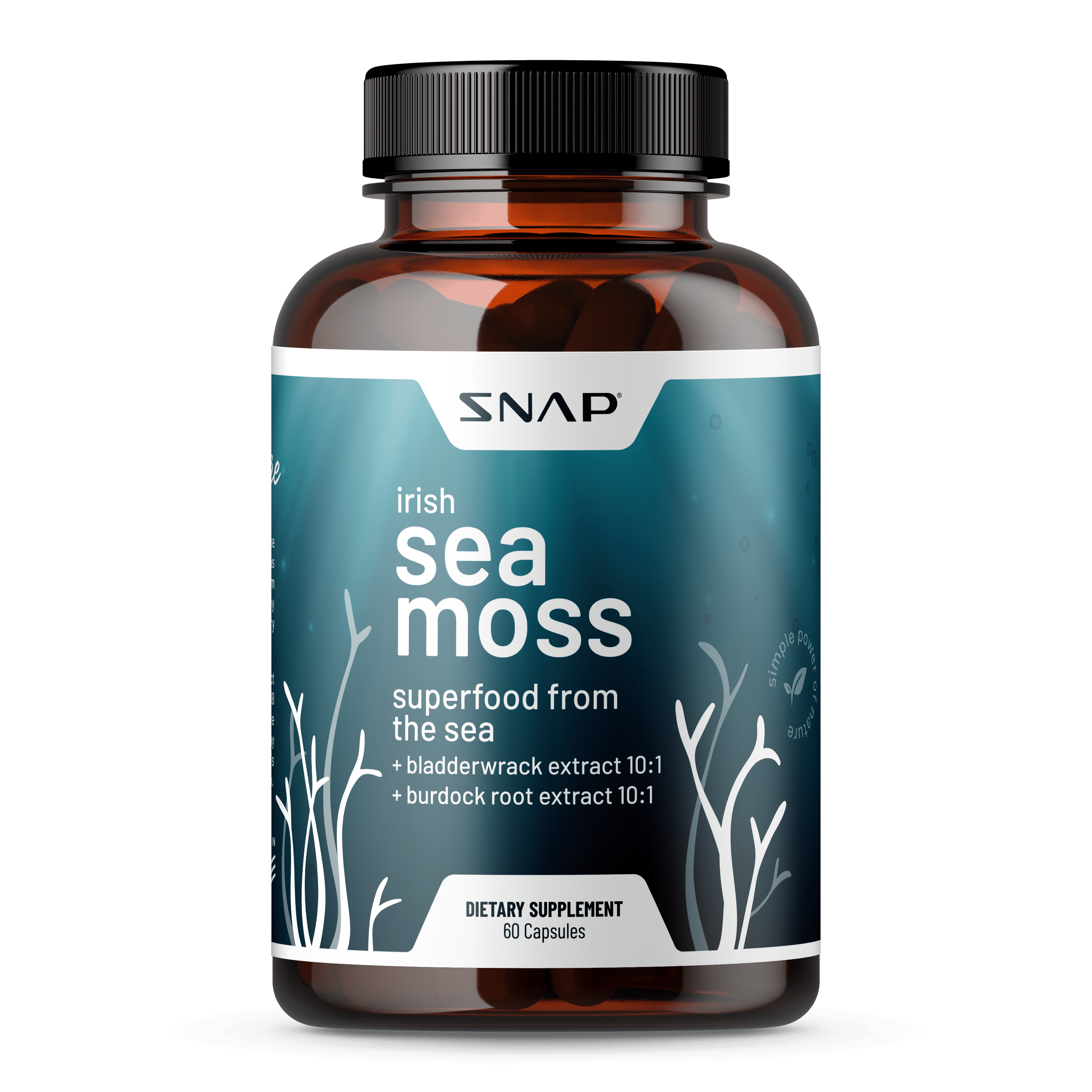 Snap Supplements Irish Sea Moss - Potassium, Bladderwrack, Burdock ...