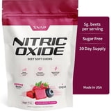 Snap Supplements Nitric Oxide Beet Chews, Blood Pressure and ...