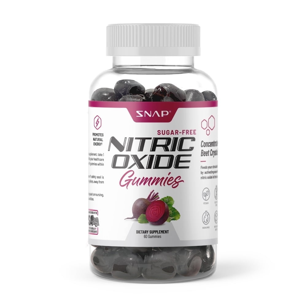 Snap Supplements Nitric Oxide Gummies, Beet Root for Heart and ...