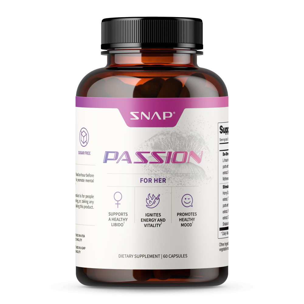 Snap Supplements Passion for Her, Promote Healthy Libido, Mood, Energy ...