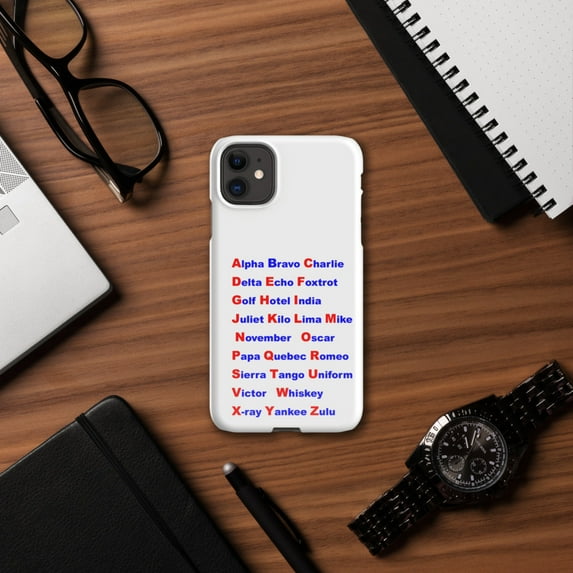 Snap case for iPhone® NATO Phonetic alphabet (iPhone 11) - Walmart.com