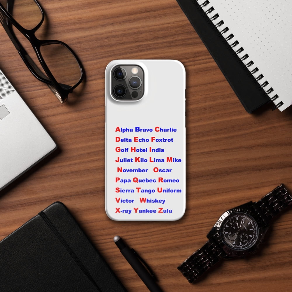 Snap case for iPhone® NATO Phonetic alphabet (iPhone 12 Pro Max ...