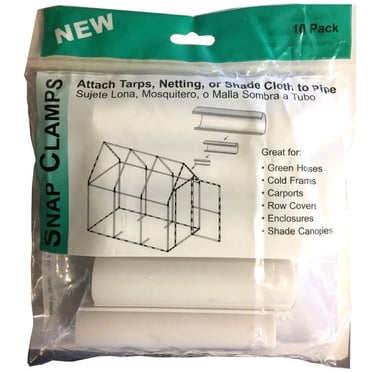 Snap clamps 1"x4" - Green, 10 pack - Walmart.com
