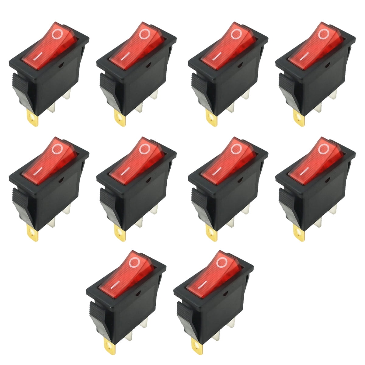 Snap-in Mounting Rocker Switch, Lighted On Off For Smooth Operation In ...