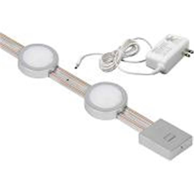 Snap-on LED Round Puck 3000K - Silver - Walmart.com