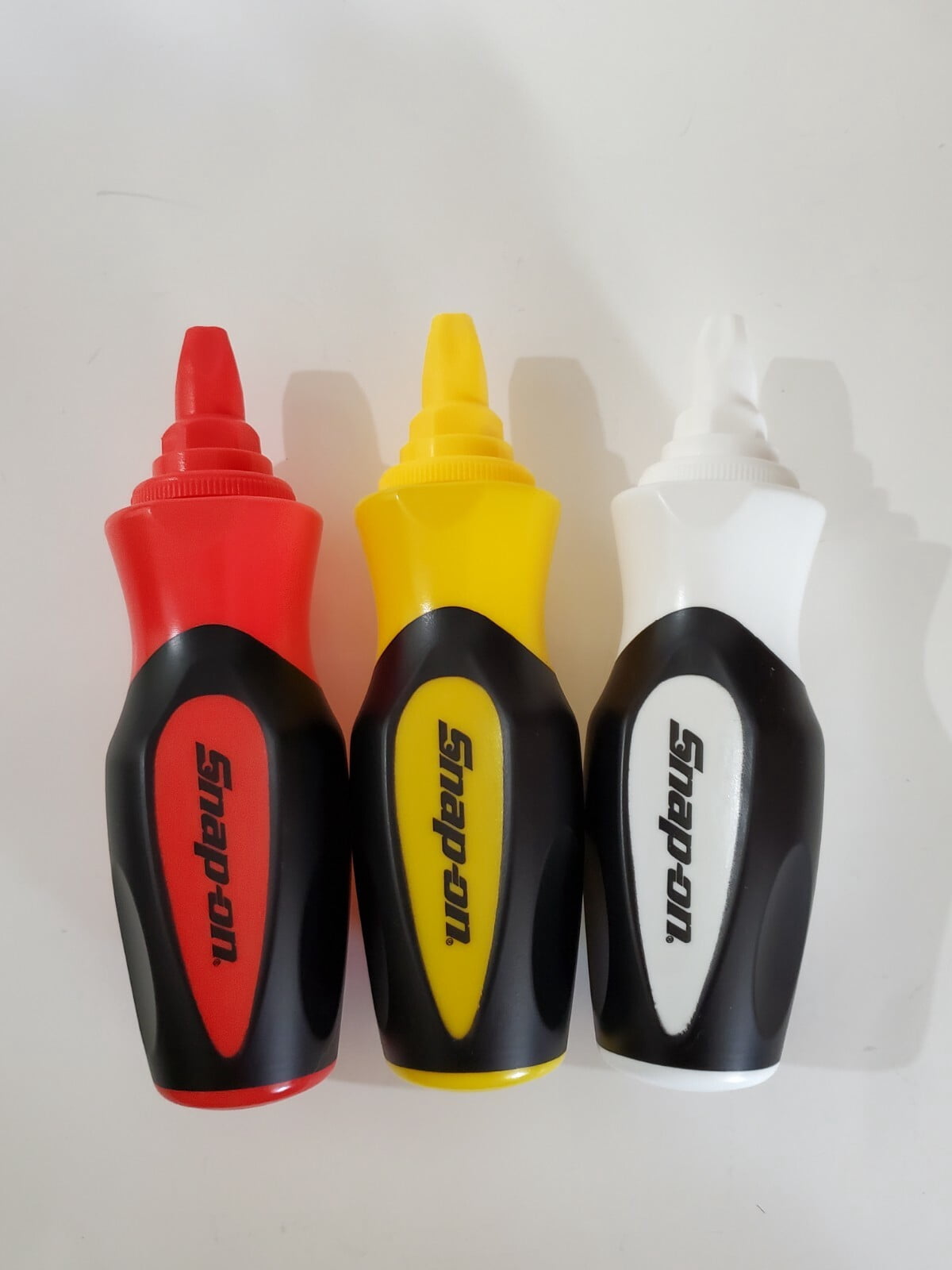 Snap on Tools 3 Pack FOOD SAFE Squeeze Bottles Condiments plastic W ...