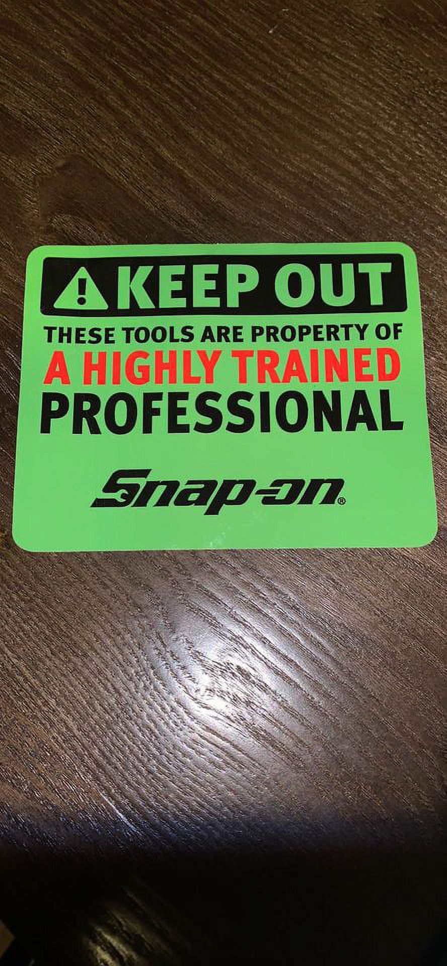 Snap-on Tools Highly Trained Decal - Walmart.com