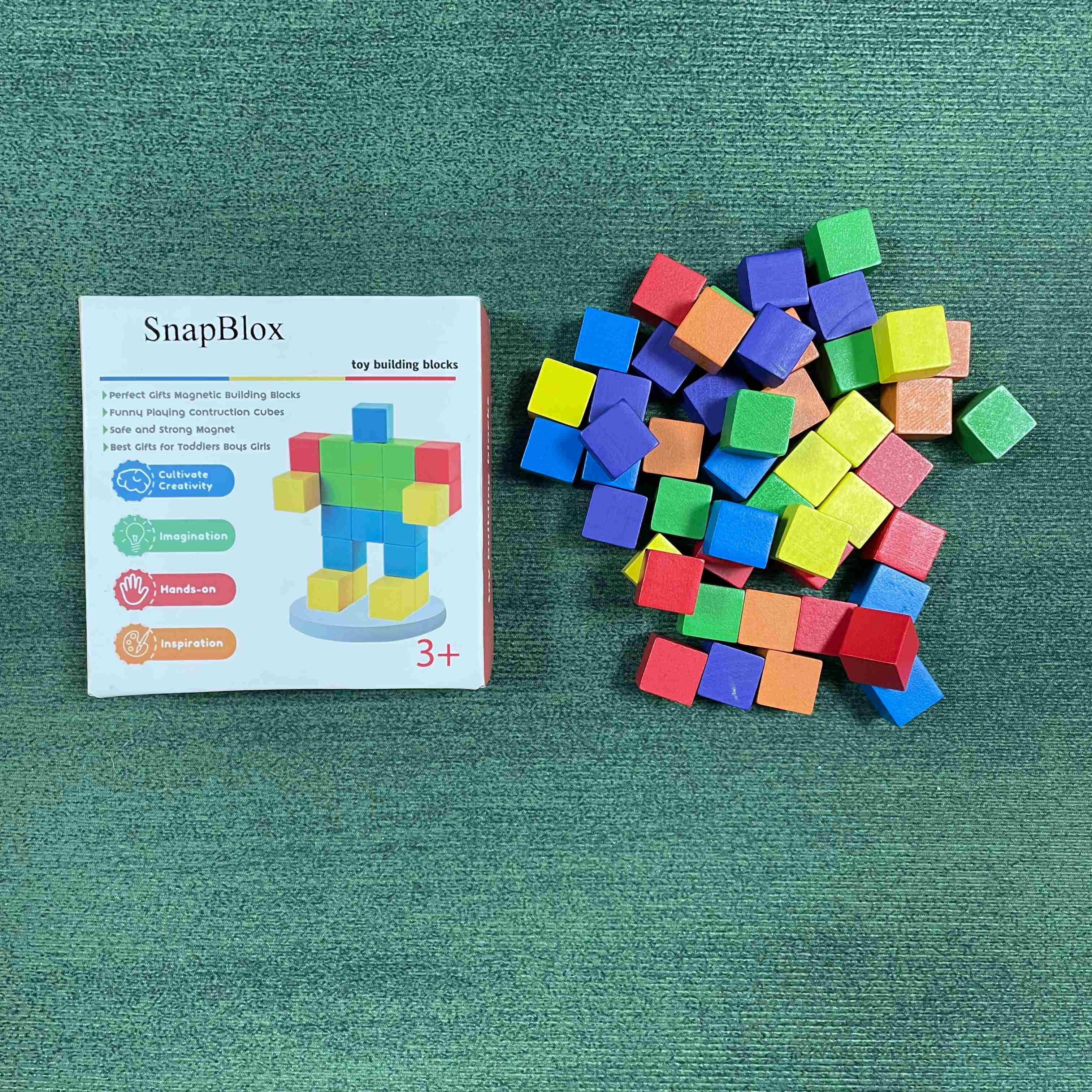 SnapBlox Magnetic Blocks,Magnetic Building Blocks Magnet Cubes ...
