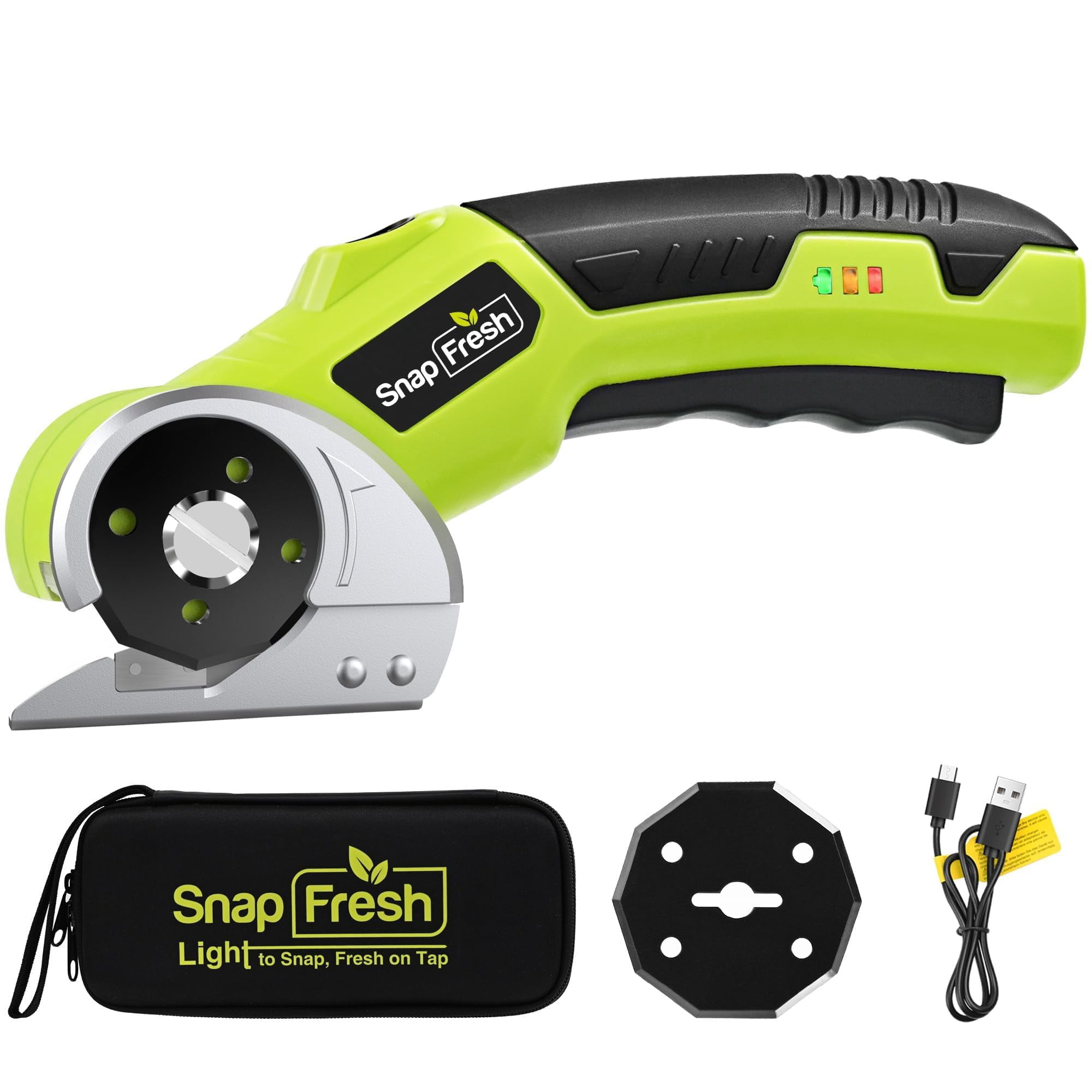 SnapFresh 4V Cordless Electric Scissors, Rechargeable Cardboard Cutter ...