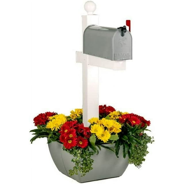 SnapPot Outdoor Backyard Mailbox Planter Box - Extra Large Resin Flower ...