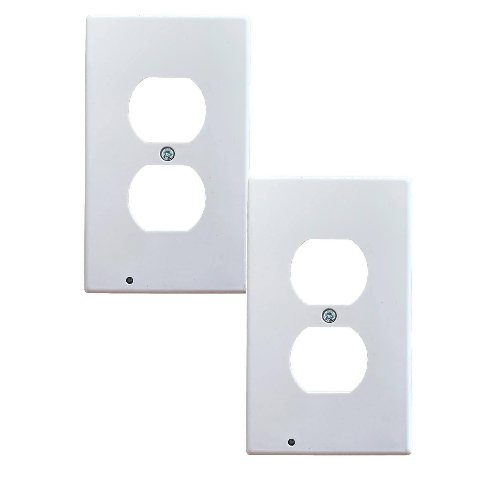 SnapPower Automatic On/Off Sensor 2 Outlets GuideLight Duplex White ...