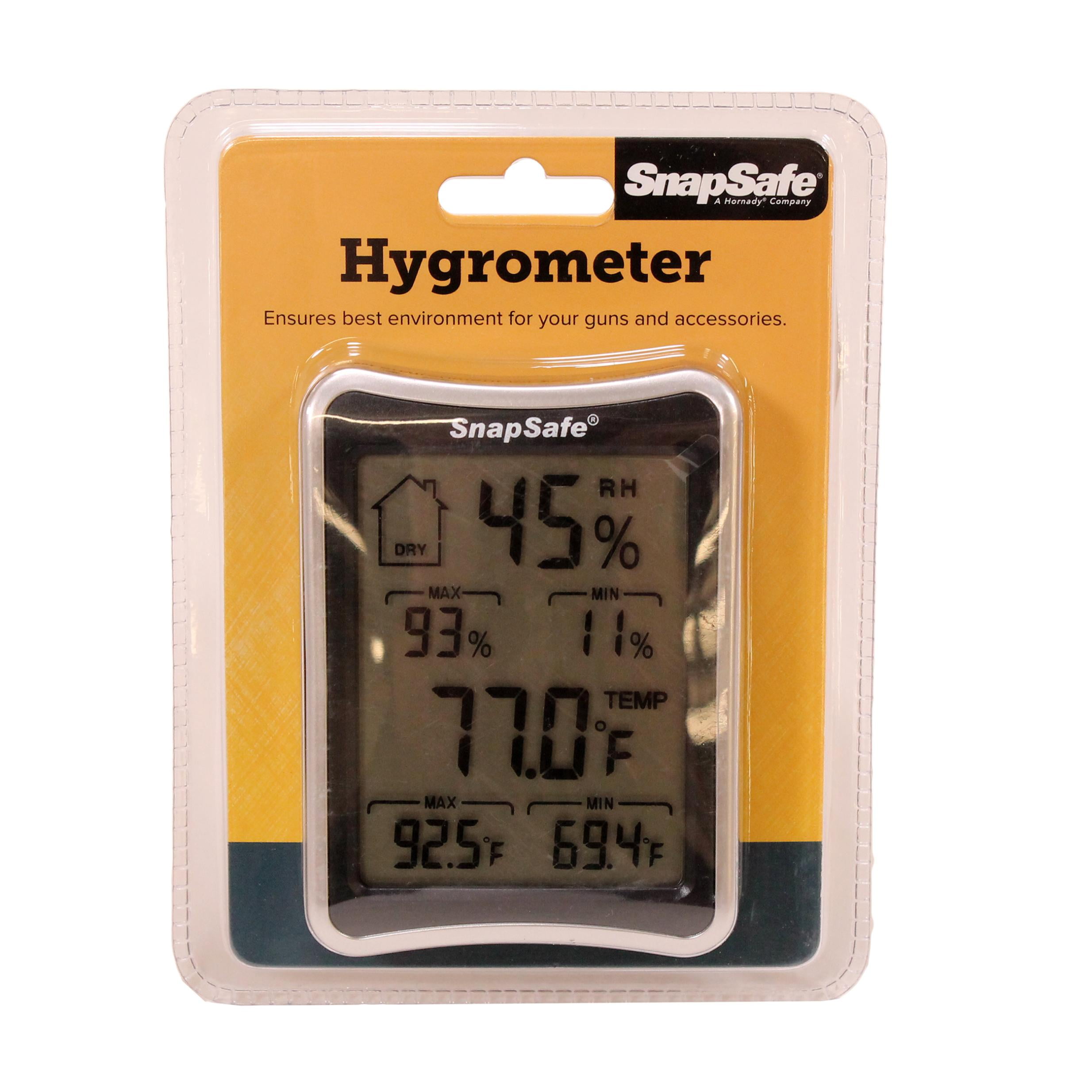Snapsafe, A Hornady Company Hygrometer, LCD display, AAA Battery ...
