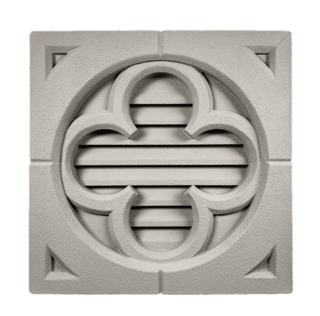 SnapTight Products Stucco Gable Vent Clover Style Large Size - Walmart.com