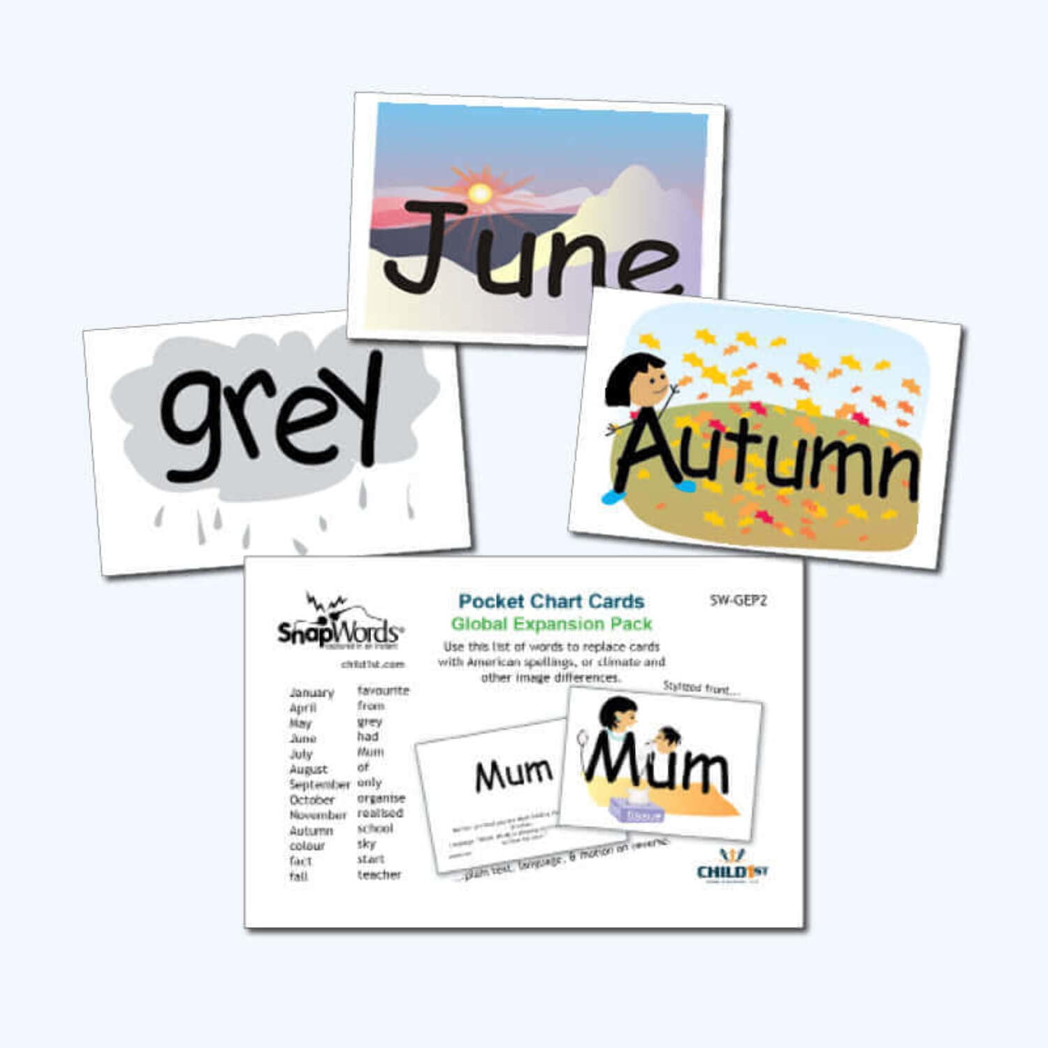 SnapWords® Global Expansion Pack Pocket Chart Cards - Walmart.com