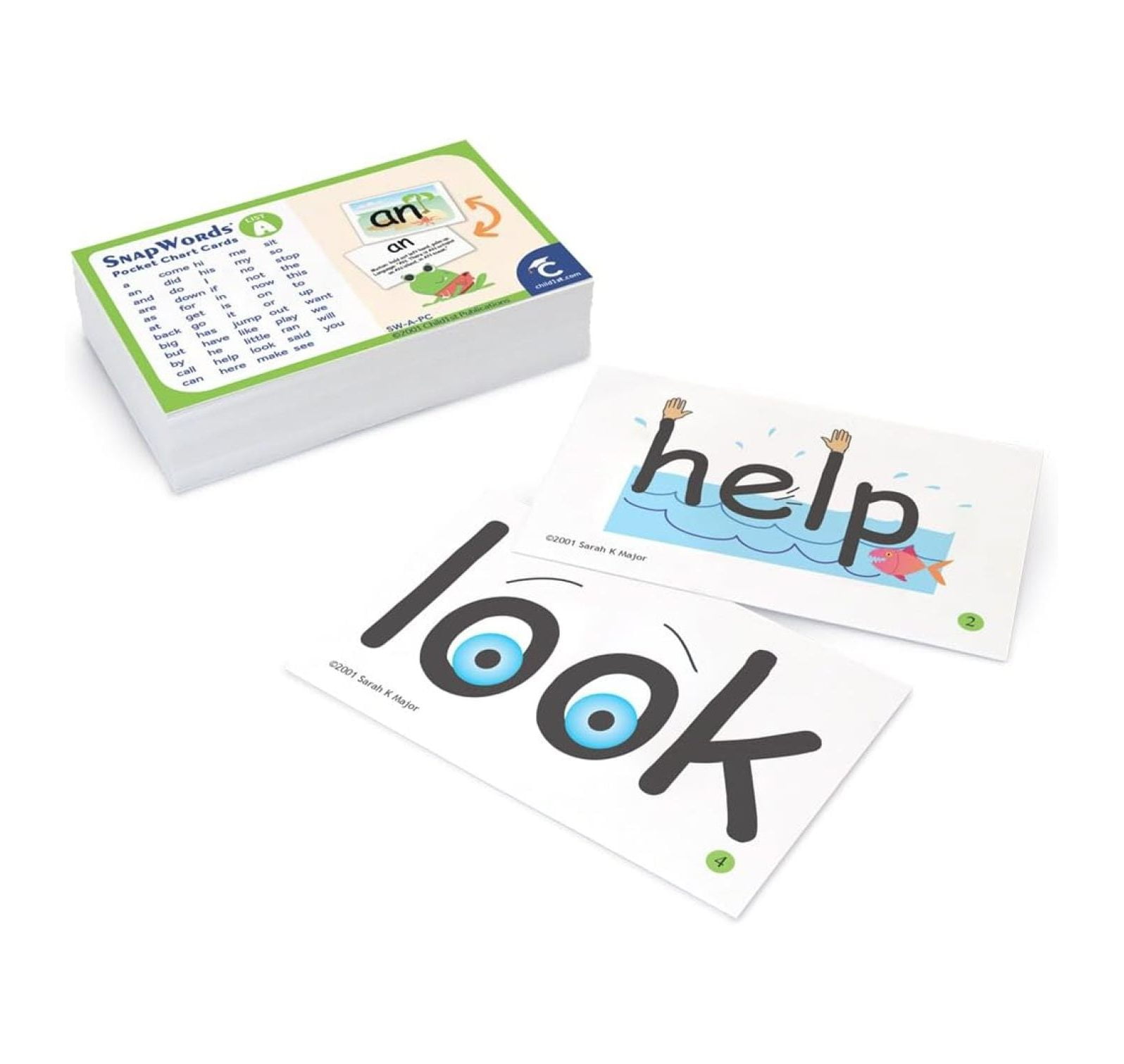 SnapWords List A Pocket Chart Cards Multisensory | Kinesthetic Flash ...