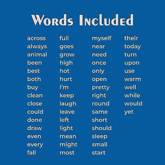 SnapWords List D Pocket Chart Cards | Multisensory | Kinesthetic | ESL ...