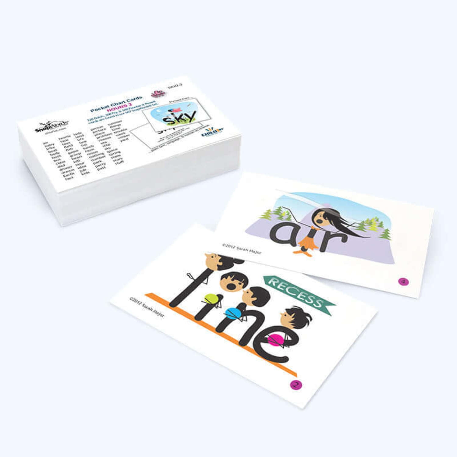 SnapWords® Nouns List 2 Pocket Chart Cards - Walmart.com