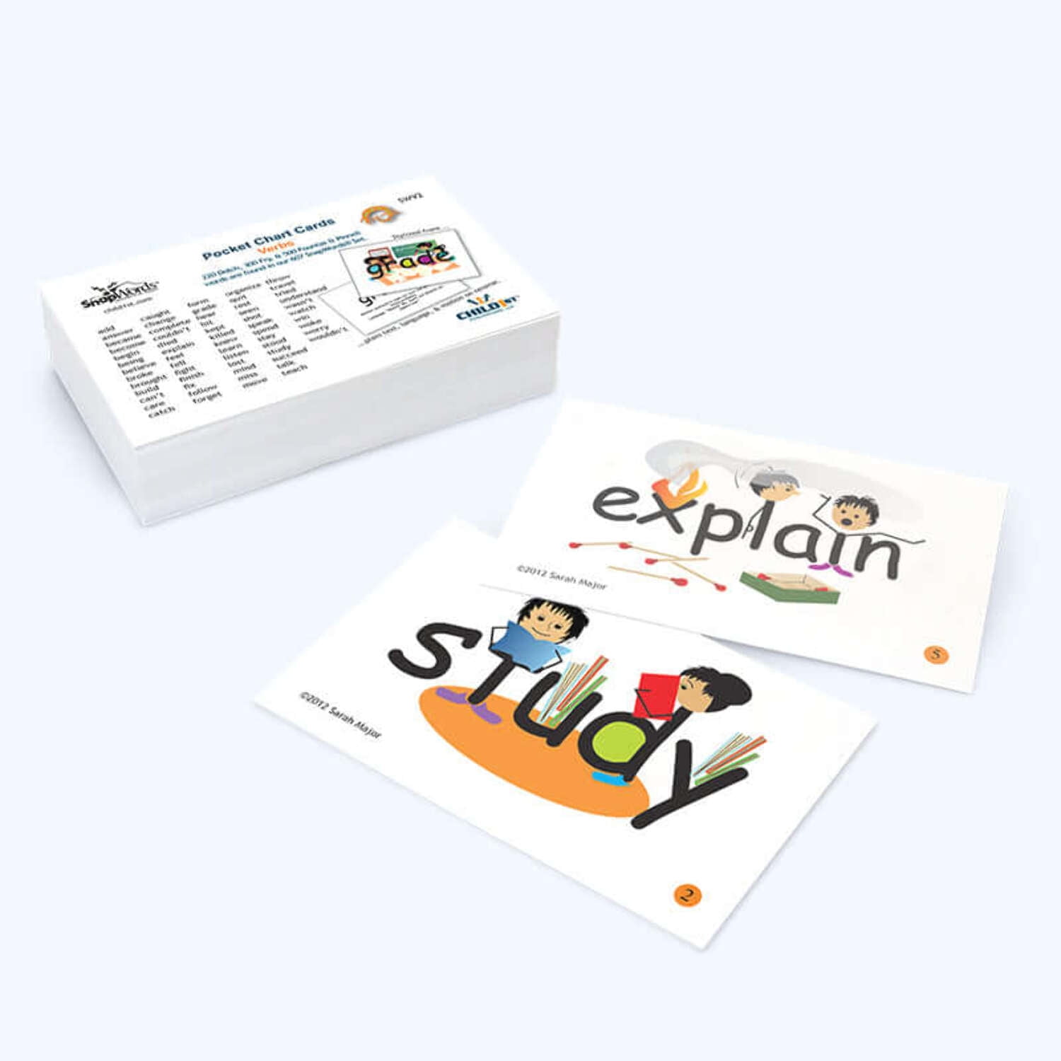 SnapWords® Verbs Pocket Chart Cards - Walmart.com