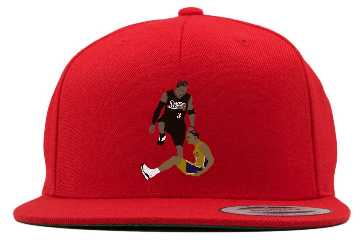 Snapback Allen Iverson Stepover Lue Philadelphia Hat - Walmart.com