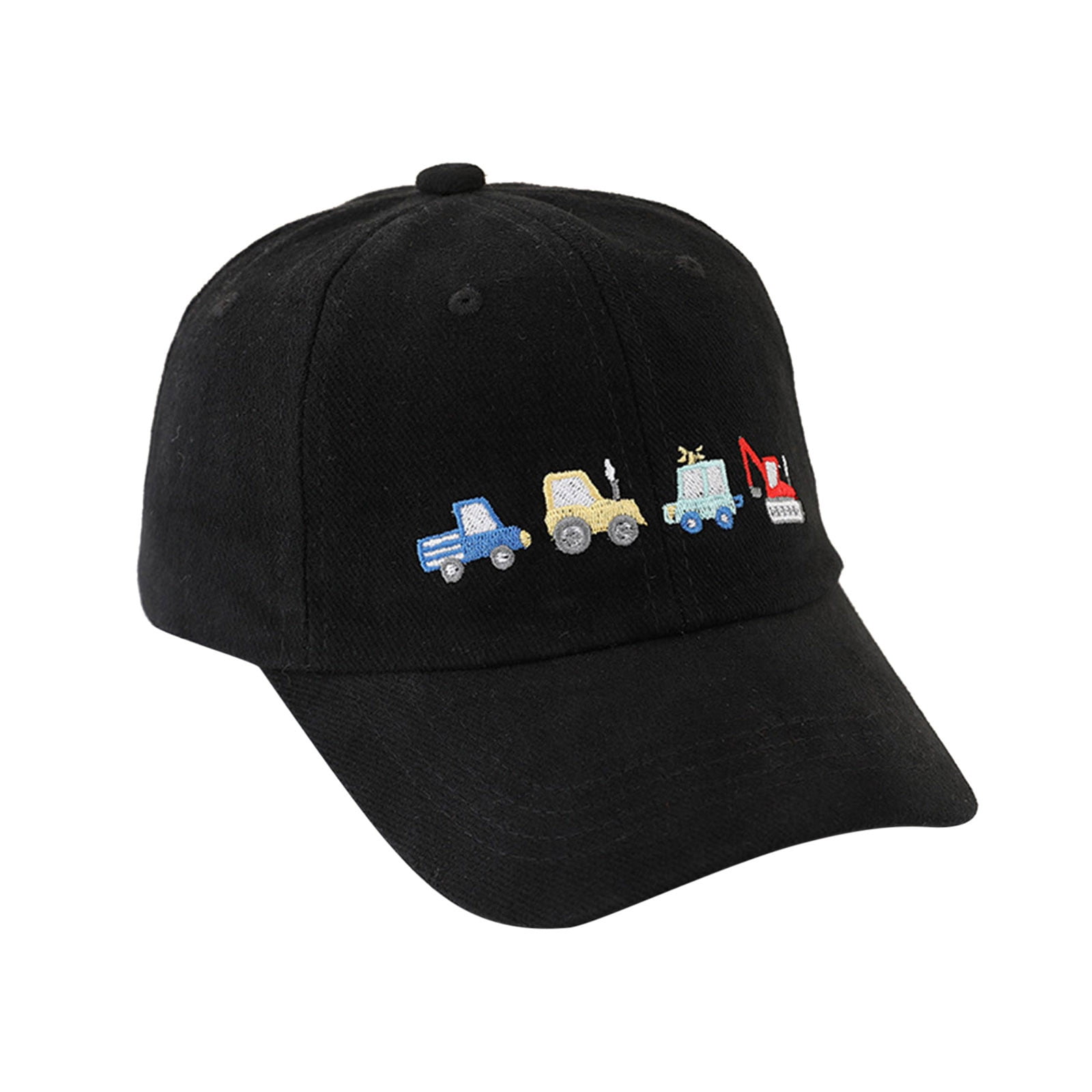 Snapback Caps Black Cartoon Caps Car Boys Hat Children Baseball Summer ...