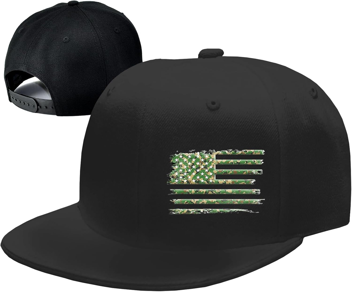 Snapback Hats for Men Flat Bill American Flag Hats for Men Women ...