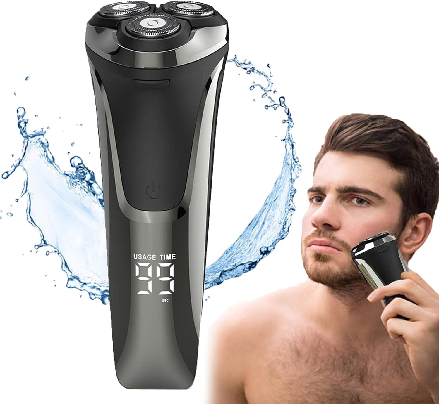 Snapbuy Electric Razor for Men, Snapbuy Razor, 4d Floating Head Rotary ...