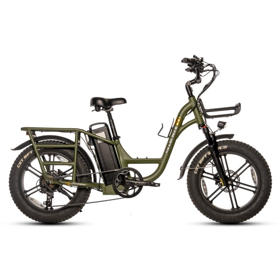 Snapcycle Infinity 20X4'' Fat Tire Step-Thru Electric Cargo Bike 750W ...