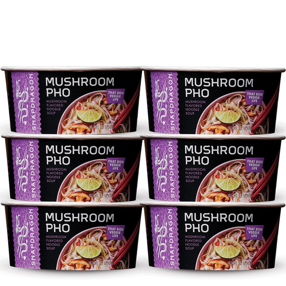 Snapdragon Vietnamese Mushroom Pho Instant Noodle Bowls | Mushroom ...