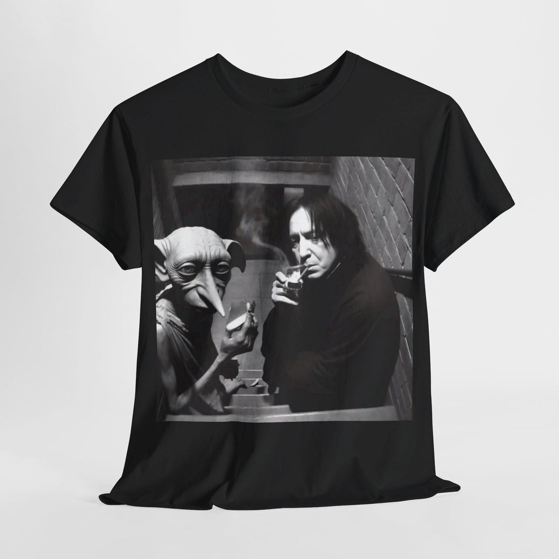 Snape and Dobby Harry Potter Party Meme Unisex T-Shirt, Black Color ...