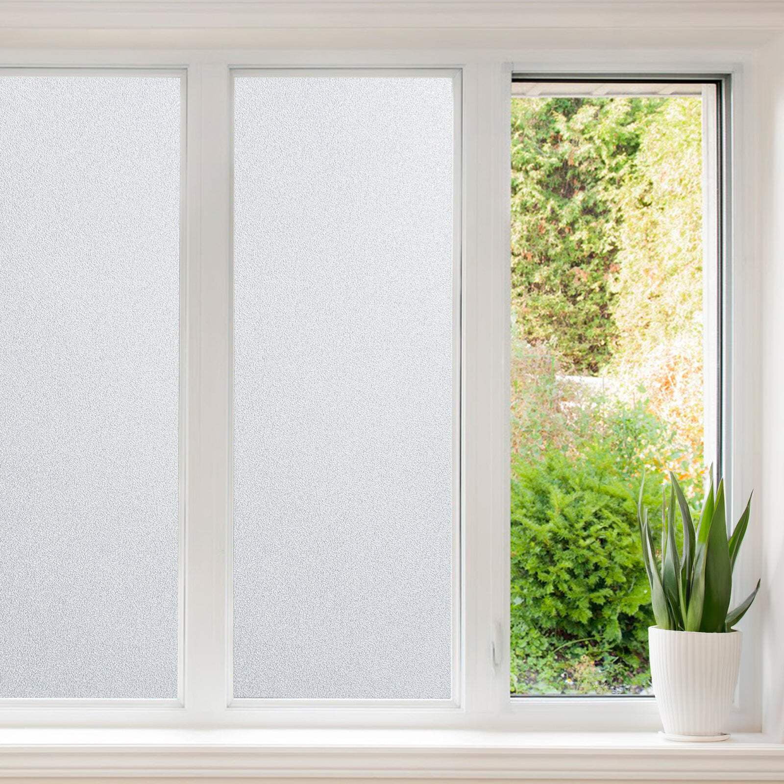 Snapguard Solutions Privacy Frosted Glass Window Film (Static Cling ...