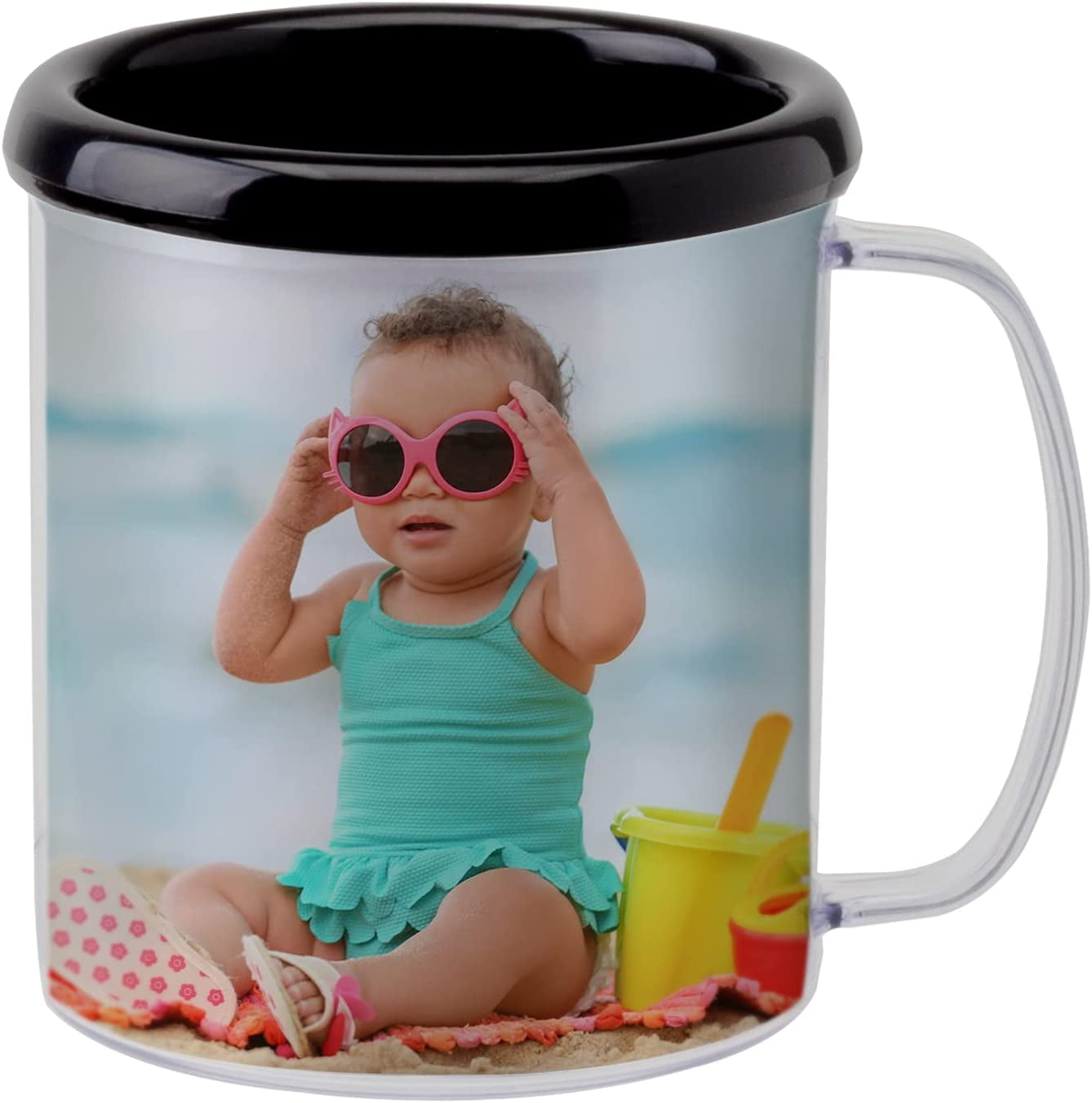 Snapins 11 oz. Create Your Own Photo Craft Mugs in Black - Pack of 50 ...