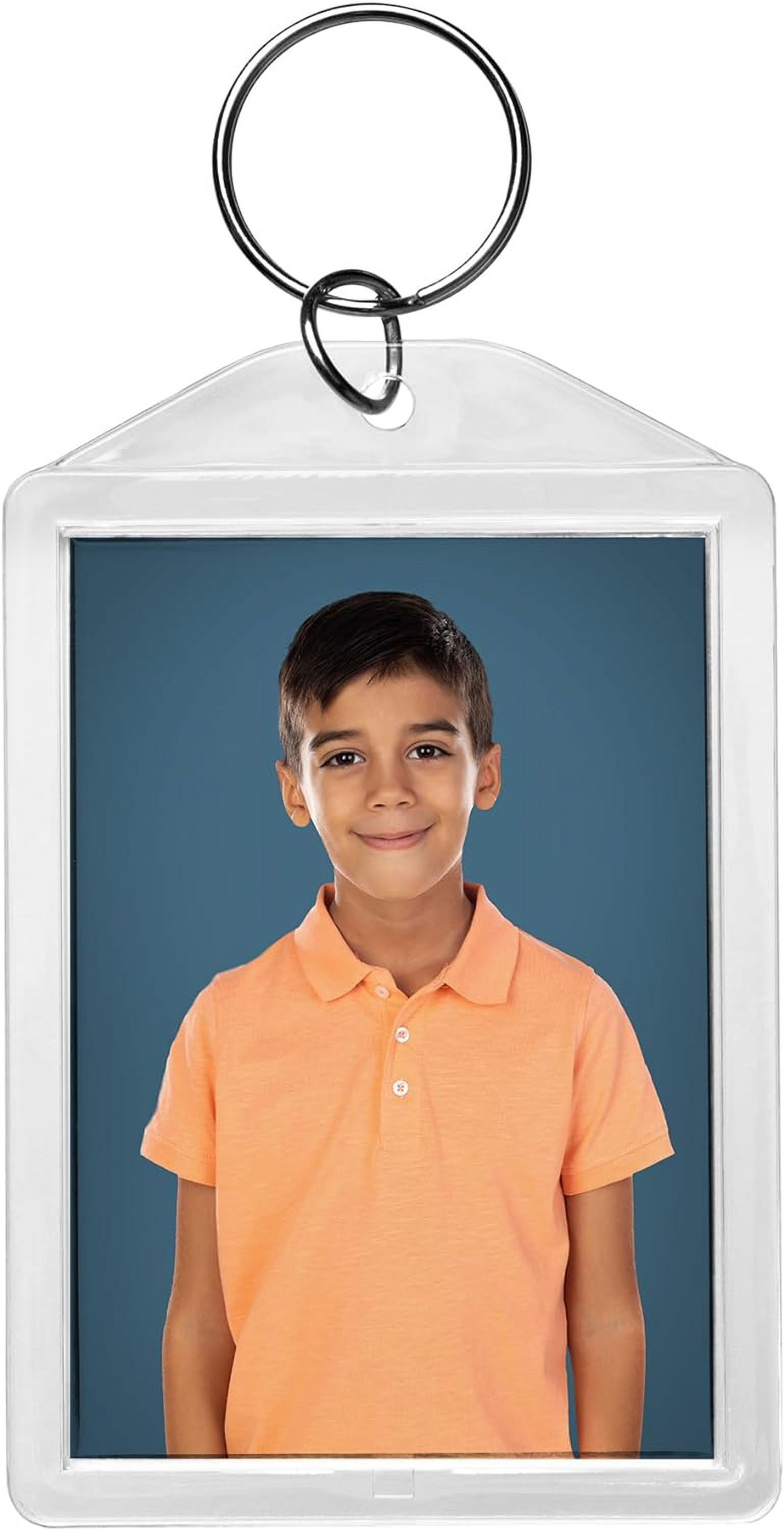 Snapins 2" x 2.875" Clear Acrylic Photo Keychains - Pack of 25 ...