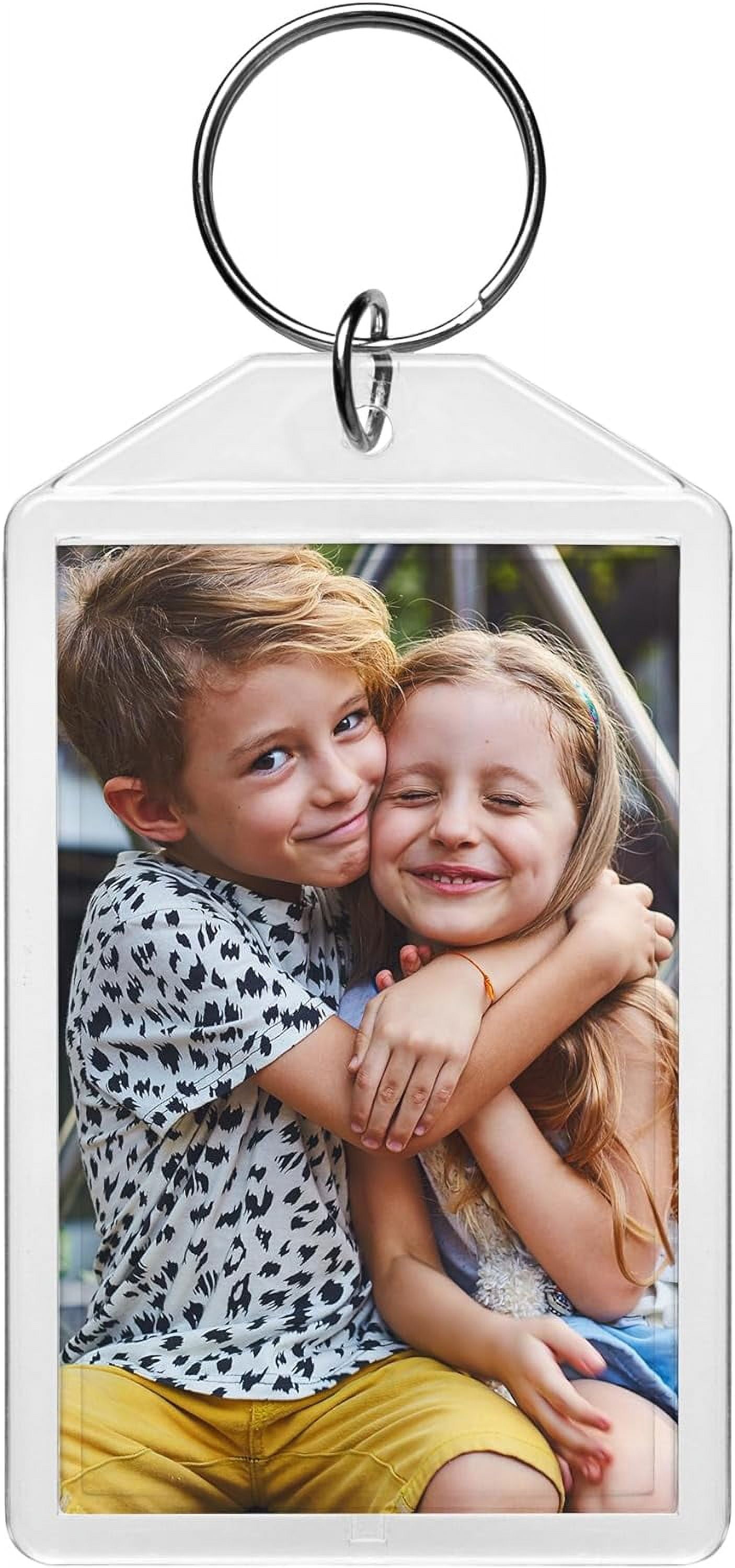 Snapins Acrylic 1.75" x 2.75" Clear Photo Keychains - Pack of 25 ...