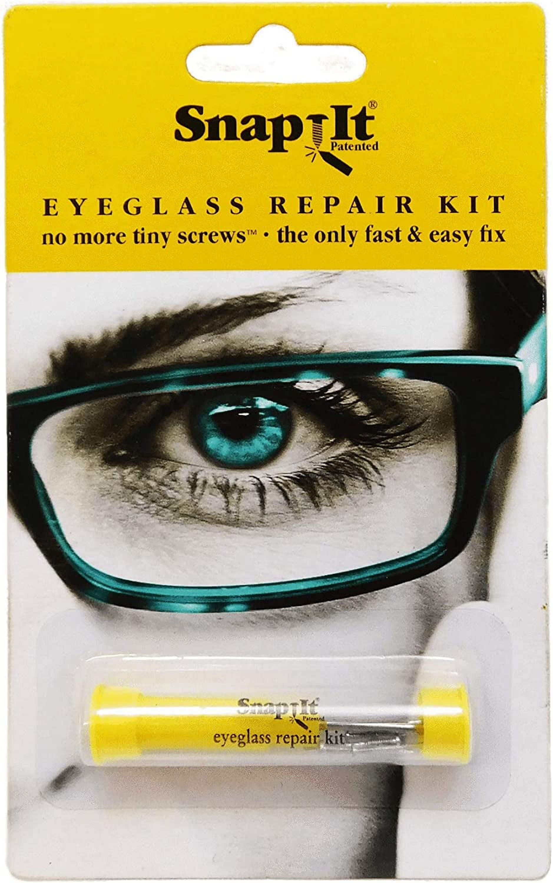 Snapit EyeGlass Repair Kit, With Long Easy Fit Screws And Micro Screwdriver. Perfect For Fixing ...