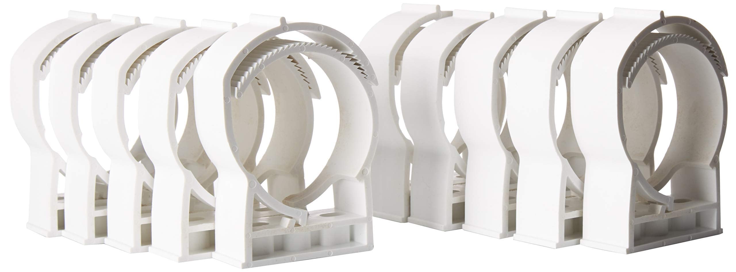 SnapnStrut 101-115HSPP White 10pack White Surface Mount Polypropylene ...