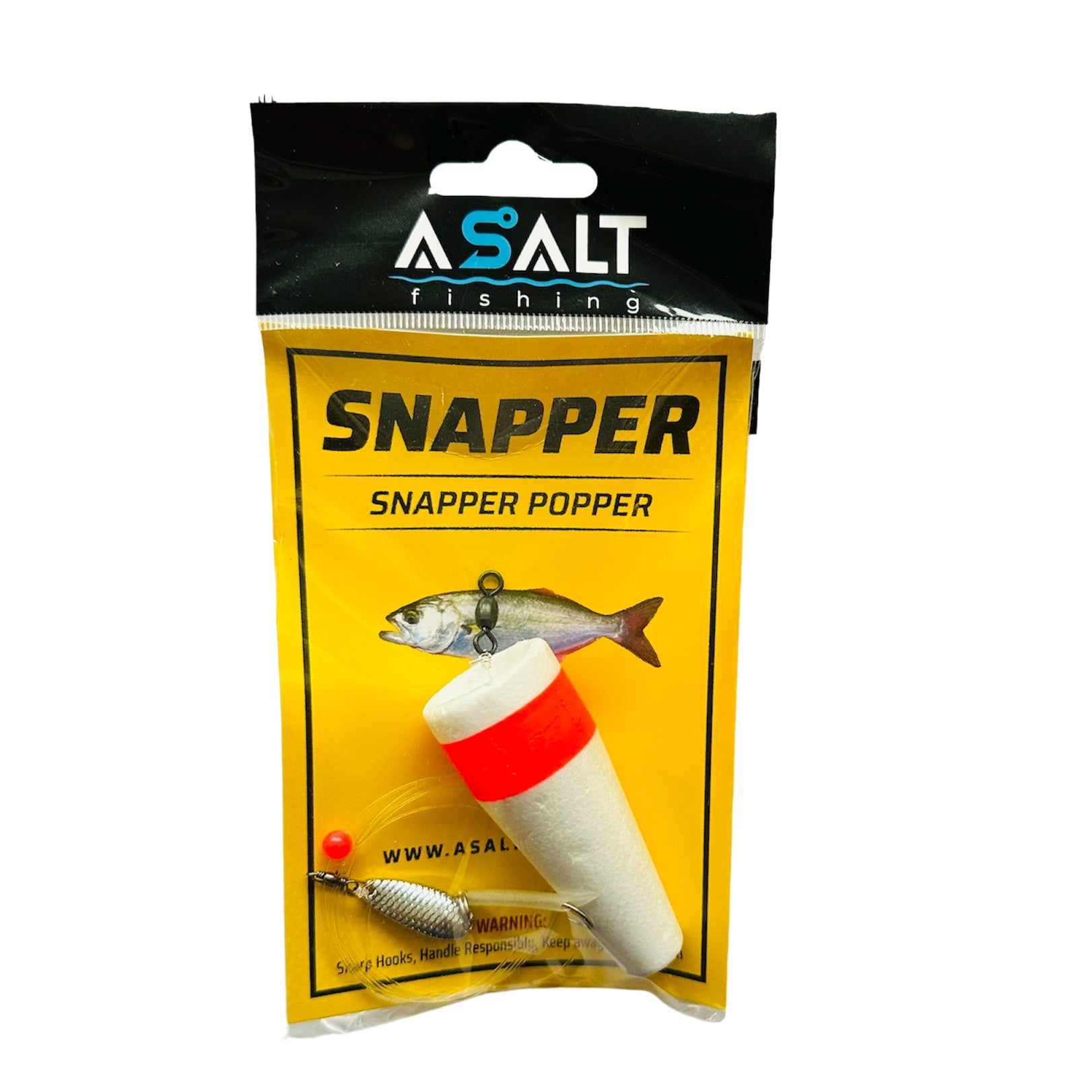 Asalt Fishing Snapper Popper With Hammered Spoon & Tube Worm - Walmart.com