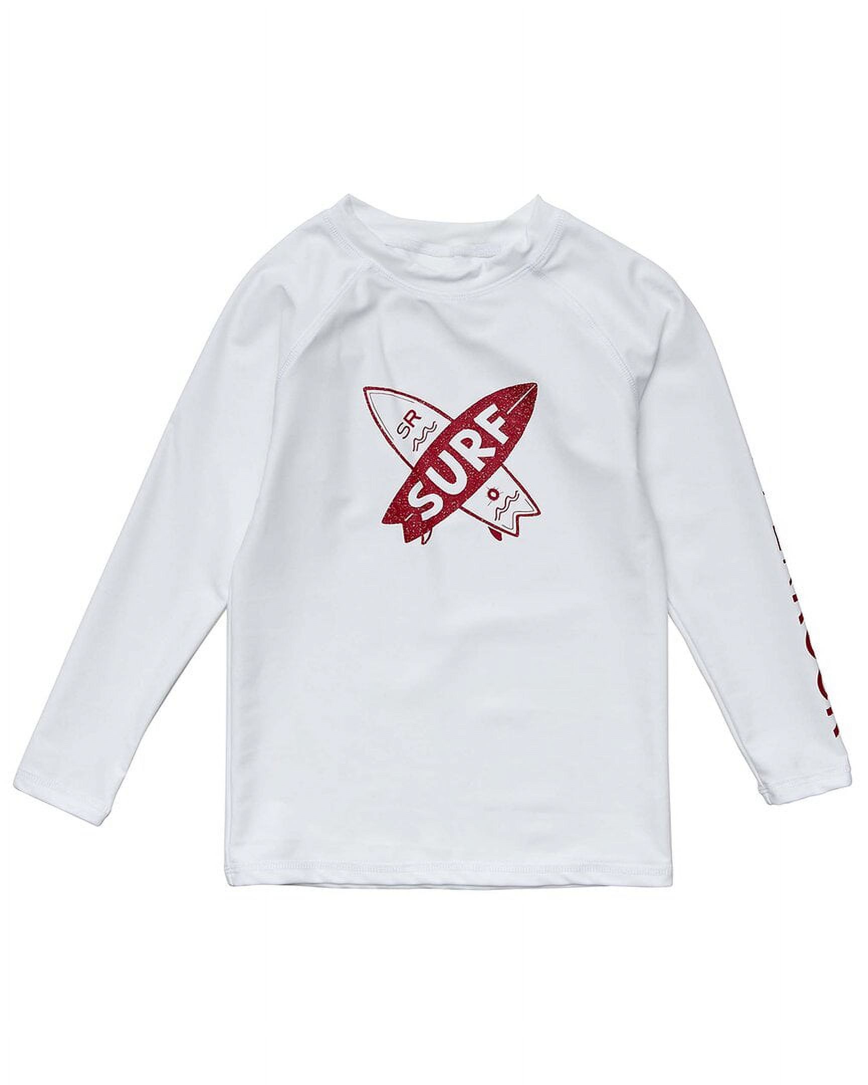 Snapper Rock boys Surf White Rash Top, 2, White - Walmart.com