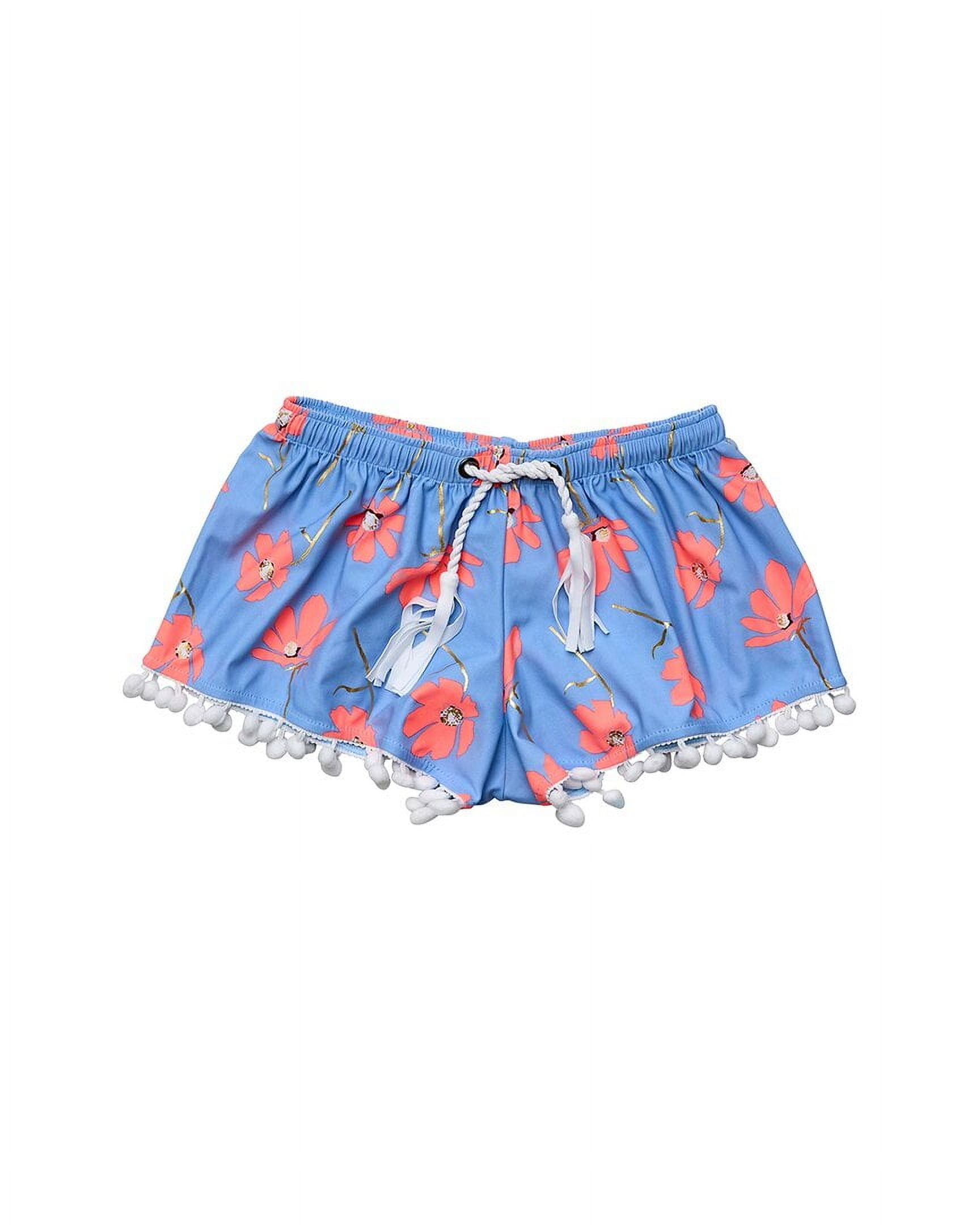 Snapper Rock girls Beach Bloom Swim Short, 4, Blue - Walmart.com