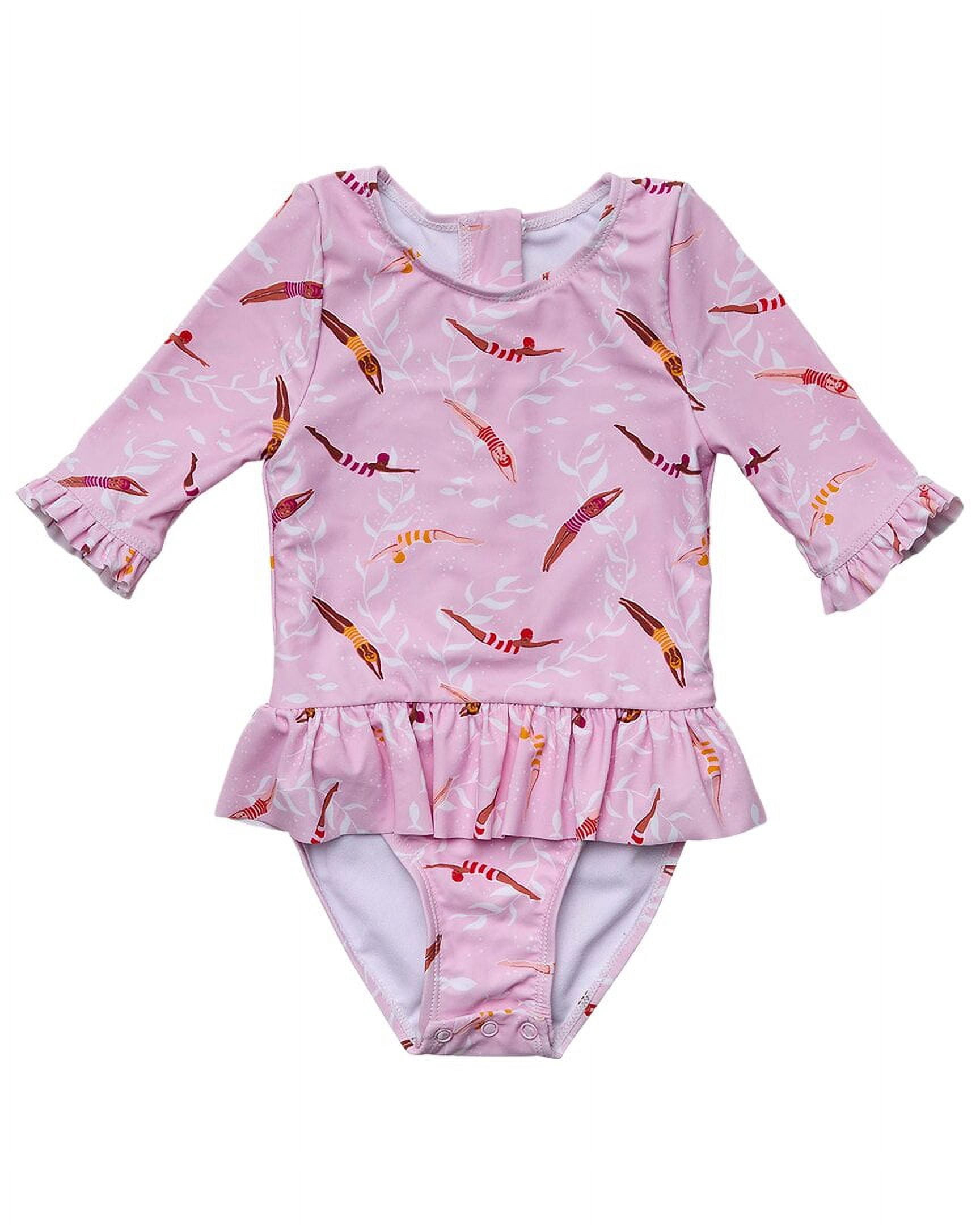 Snapper Rock girls Diving Diva Skirt Surf Suit, 4, Pink - Walmart.com