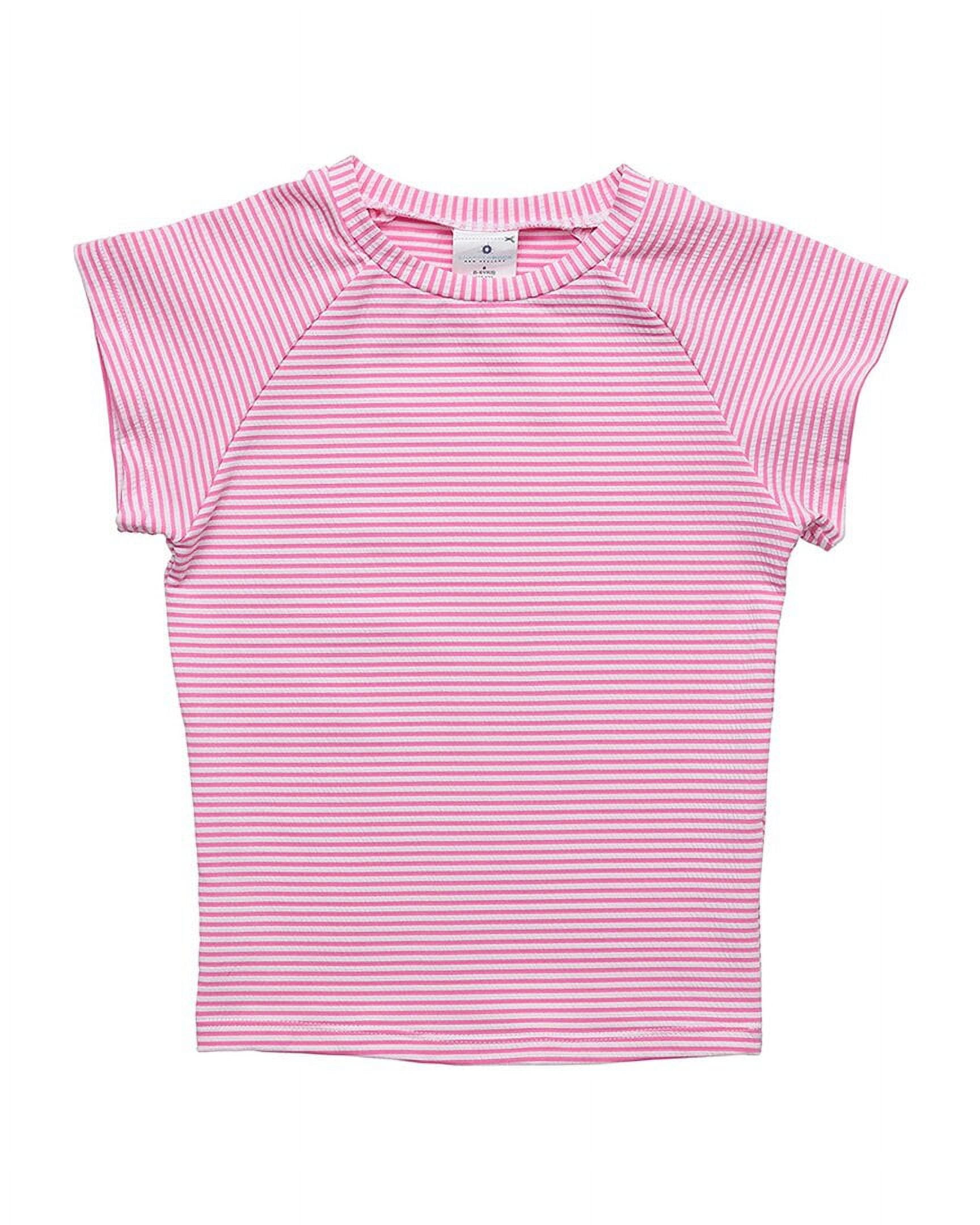Snapper Rock girls Raspberry Stripe Rash Top, 8, Pink - Walmart.com