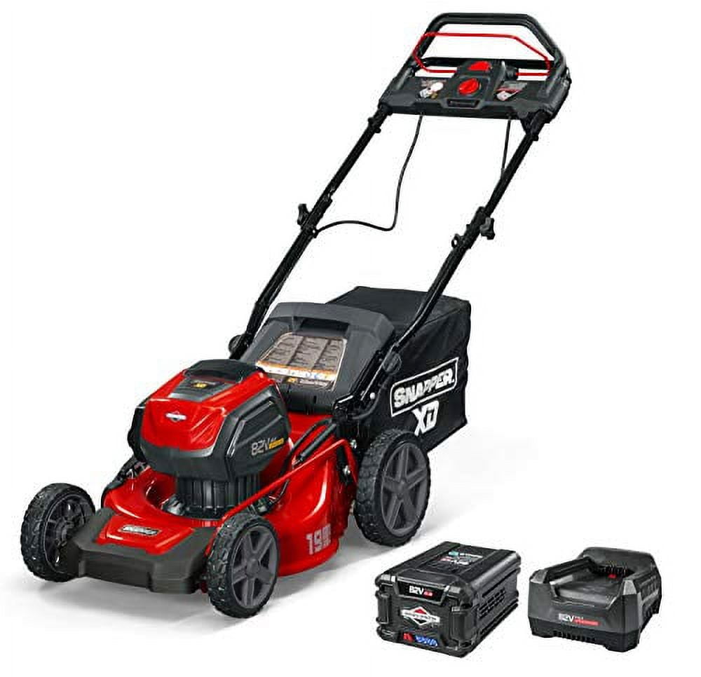 Snapper XD 82V MAX Electric Lawn Mower, 19-Inch Step Sense Kit with ...
